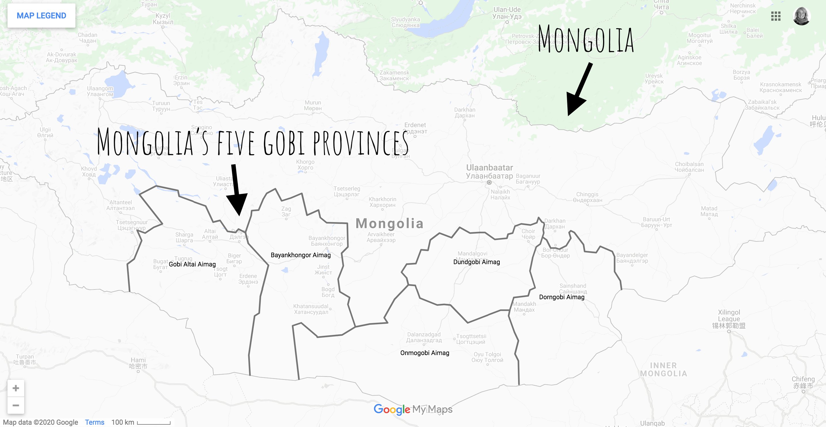 Map of western Mongolia - Eternal Landscapes Mongolia - Travel & Tour ...